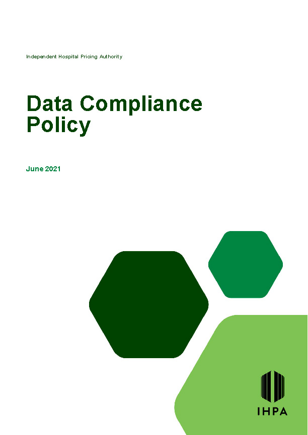 Data Compliance Policy | Resources | IHACPA
